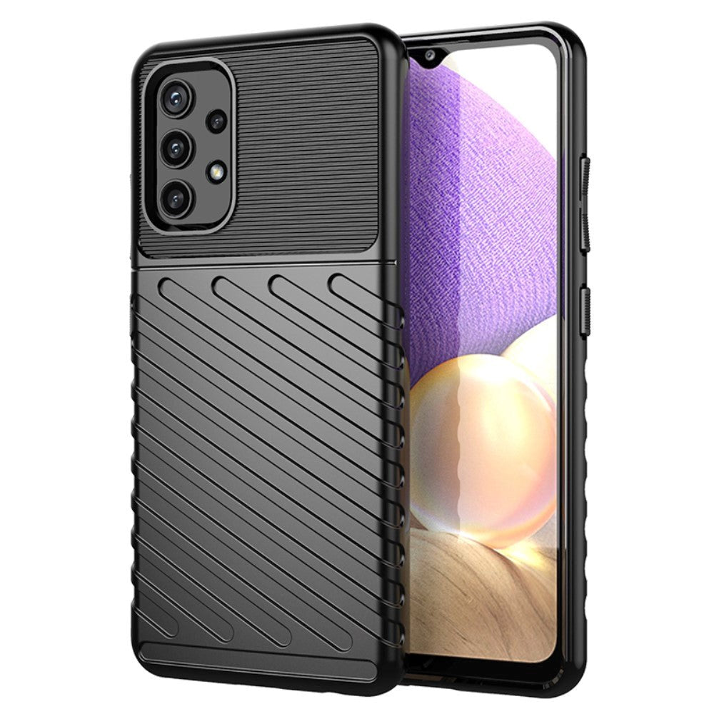 Samsung Galaxy A32 (4G) Thunder Series Twill Plastik Bagside Cover - S ...